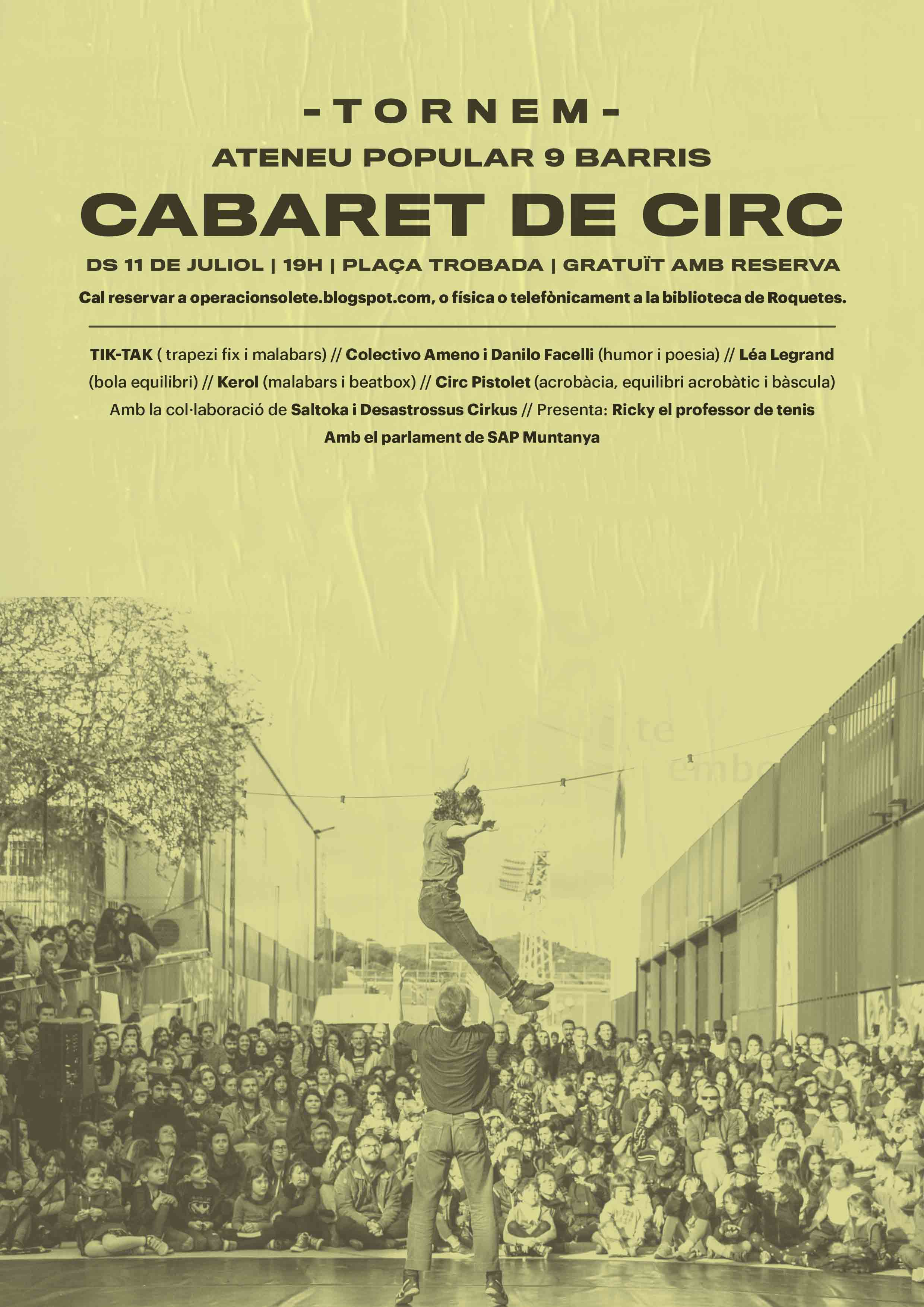 Cabaret de circ - Ateneu Popular 9 Barris - Ateneu Popular 9 Barris